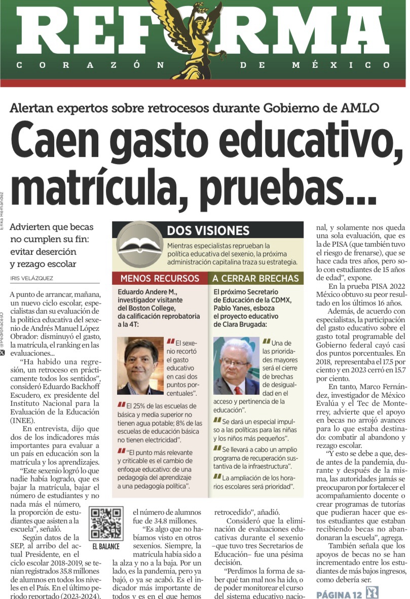 La SEP: Reprobada – Dr. Eduardo Andere M.